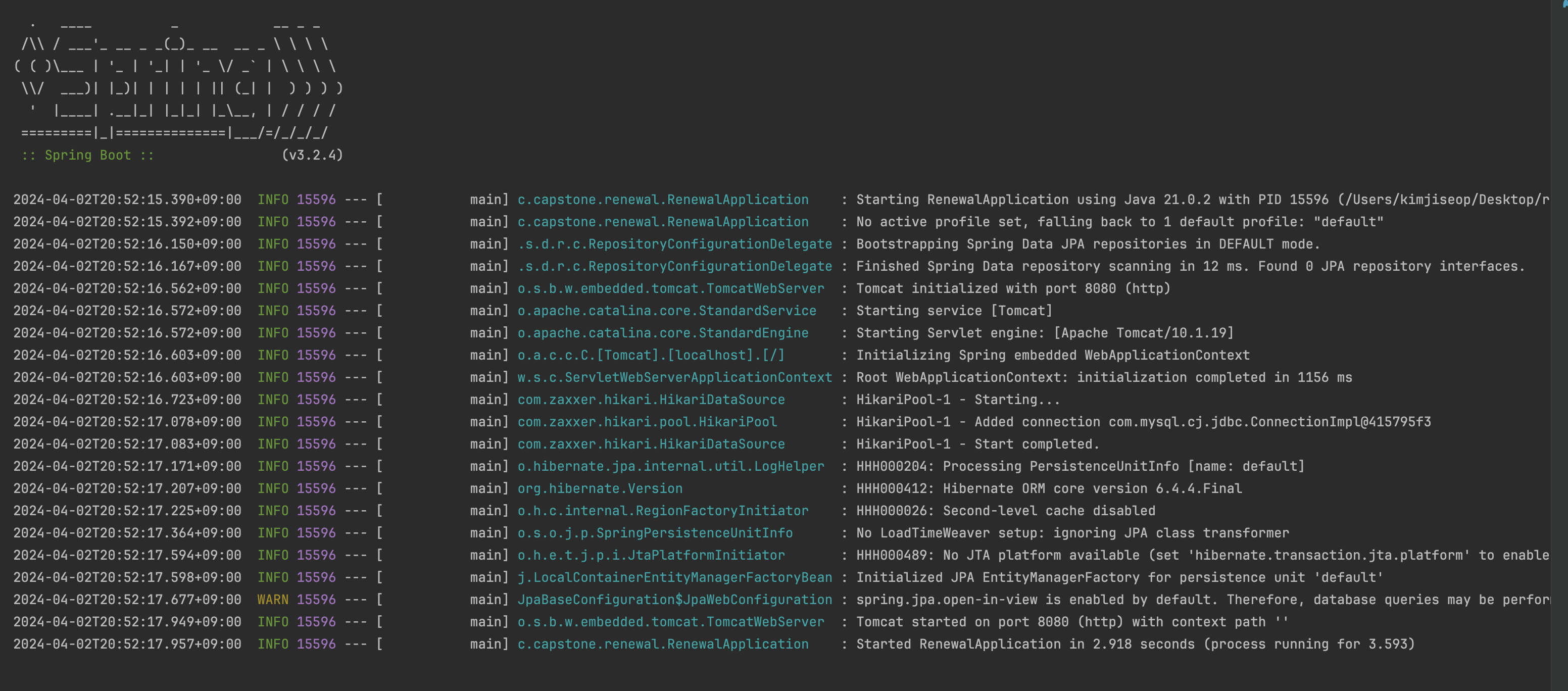 Trouble Shooting - SpringBoot Initial Run