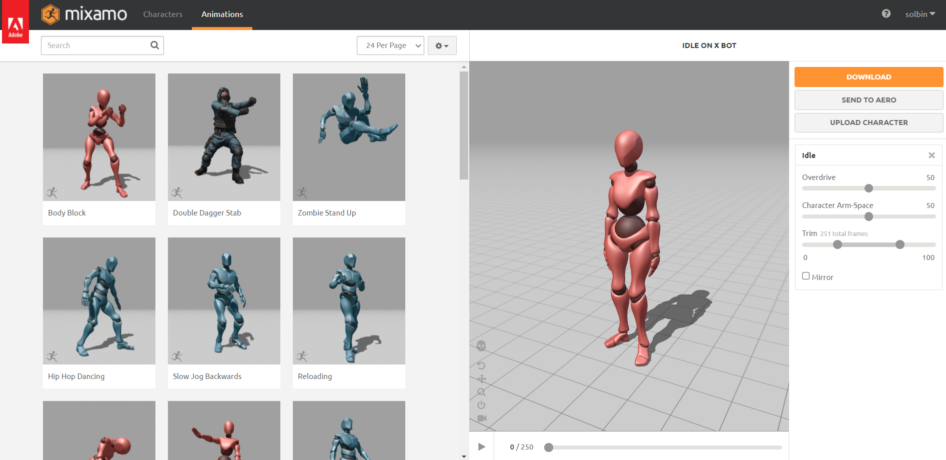 [Unity/3D] Mixamo를 활용한 캐릭터 애니메이션 설정