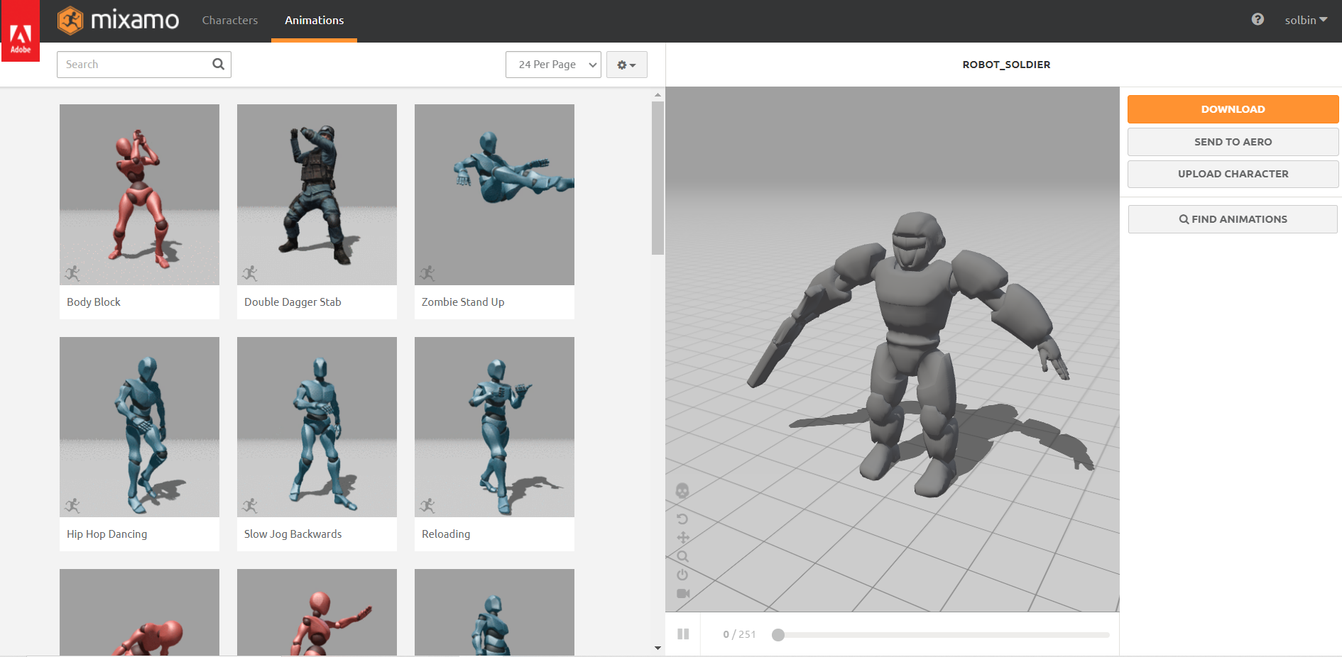 [Unity/3D] Mixamo를 활용한 캐릭터 애니메이션 설정