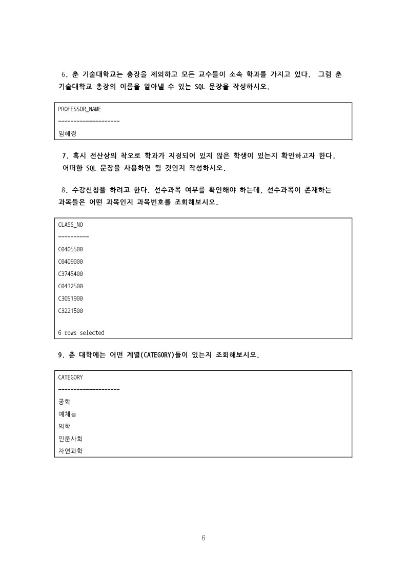 DB과제1 : SQL01_SELECT(Basic), SQL02_SELECT(Function), SQL03_SELECT(Option)