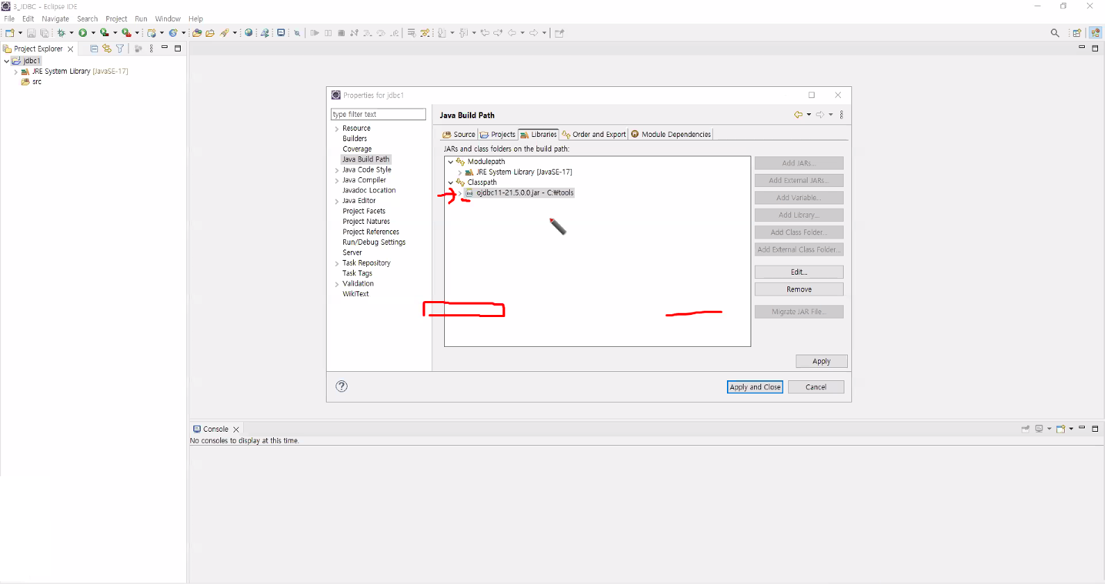 TIL_24 [JDBC] JDBC 1일차 - OJDBC(JDBC Driver)준비, JDBC기본코드 등