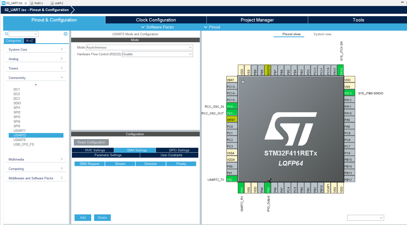 9/12 STM32 - led, usart
