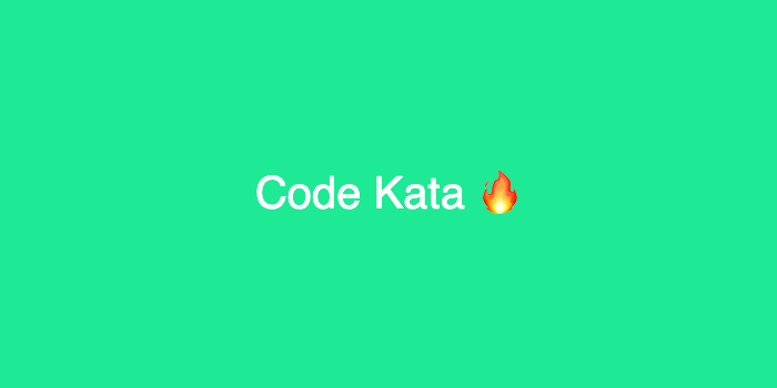 [Code Kata] Week1 - Day1