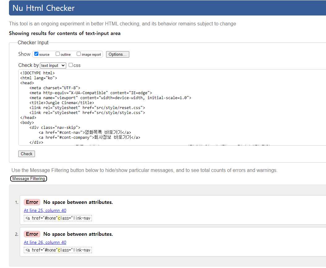 [HTML & CSS] Validation