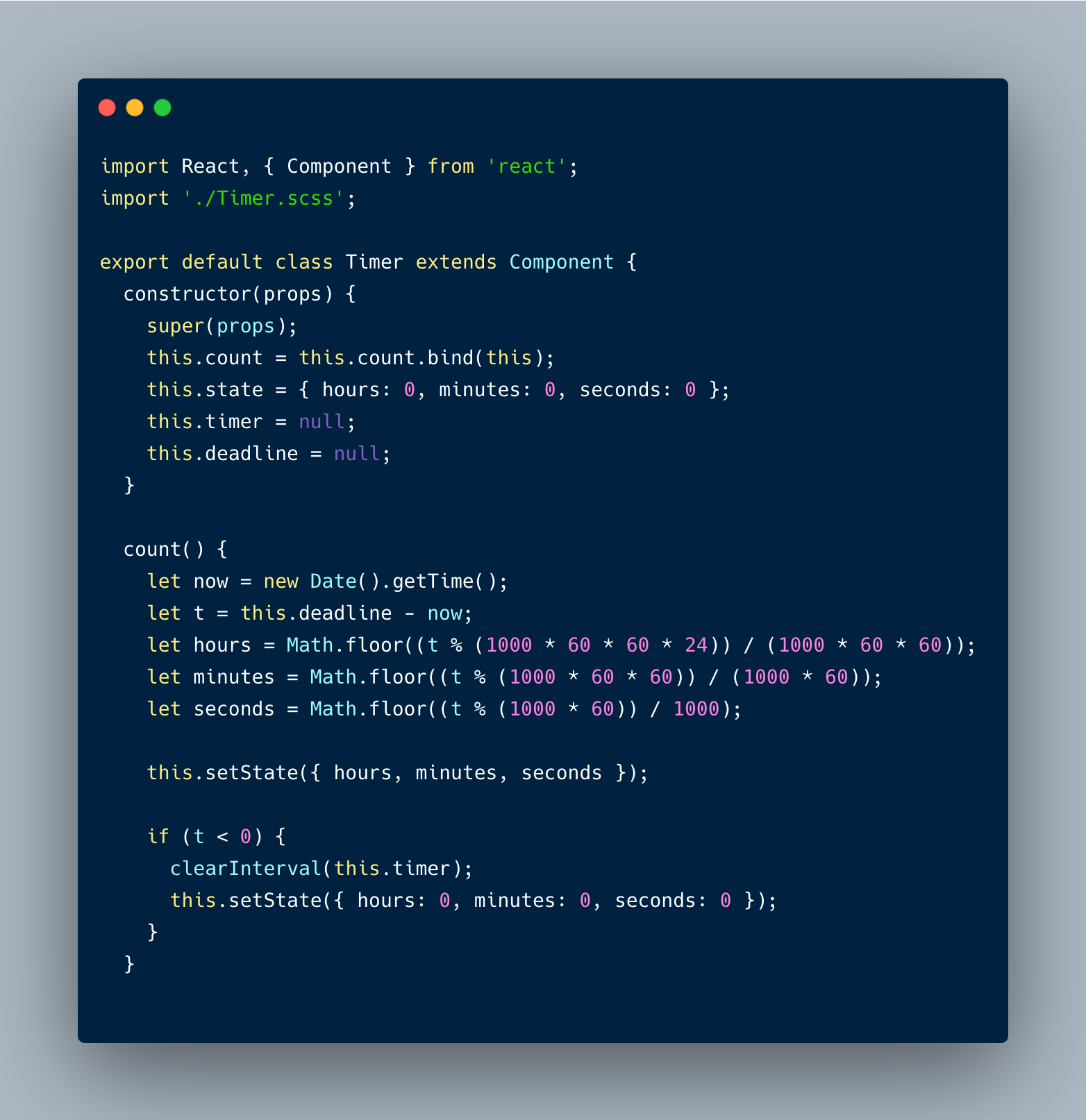 [React] Countdown Timer