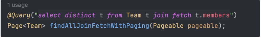 Spring Data JPA에서 FetchJoin 주의 사항