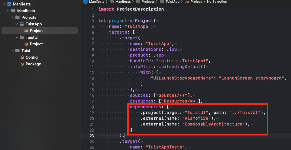 Tuist 프로젝트 만들기 [4.17.0]