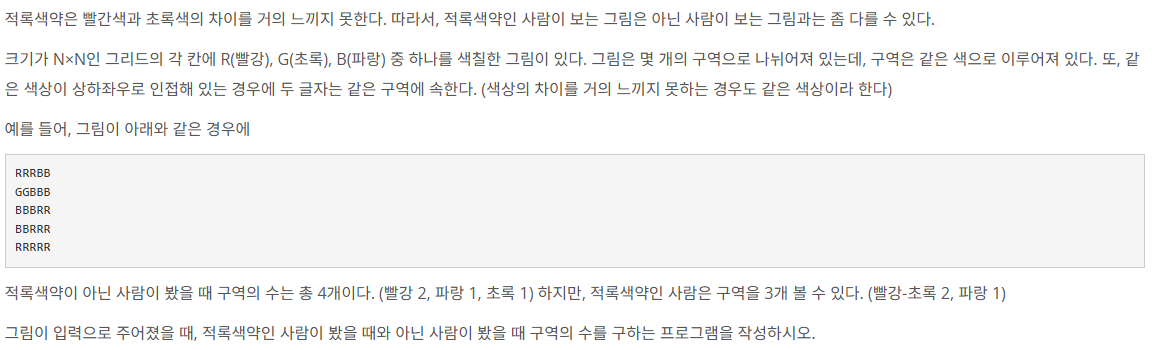 [JAVA/Baekjoon]👁️적록색약