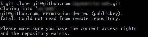 [Troubleshooting] git@github.com: Permission denied (publickey).