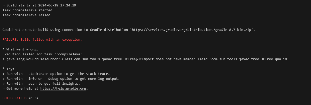 VSCode Gradle 에러 VSCode Gradle 에러