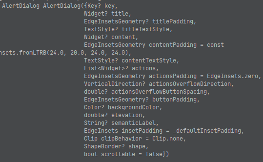 [Flutter] ShowDialog와 AlertDialog을 활용한 팝업 메세지 구현