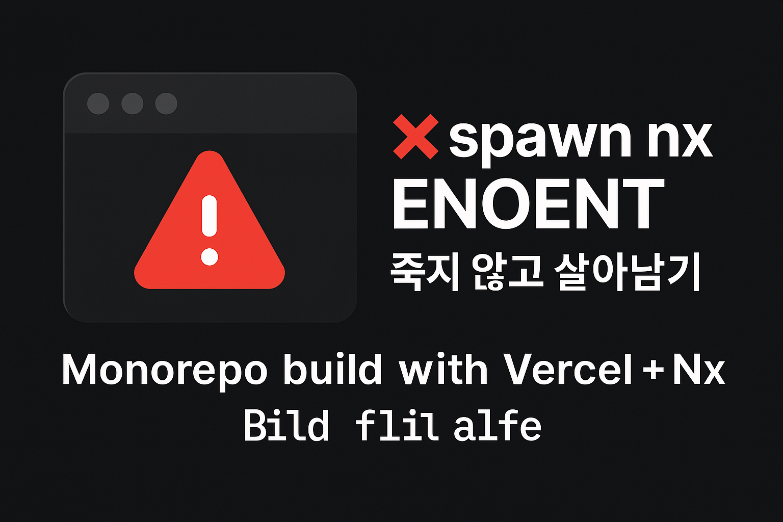 🛠️ Vercel + NX + Monorepo 배포 실패 트러블슈팅 기록 (with pnpm, GitHub Actions)