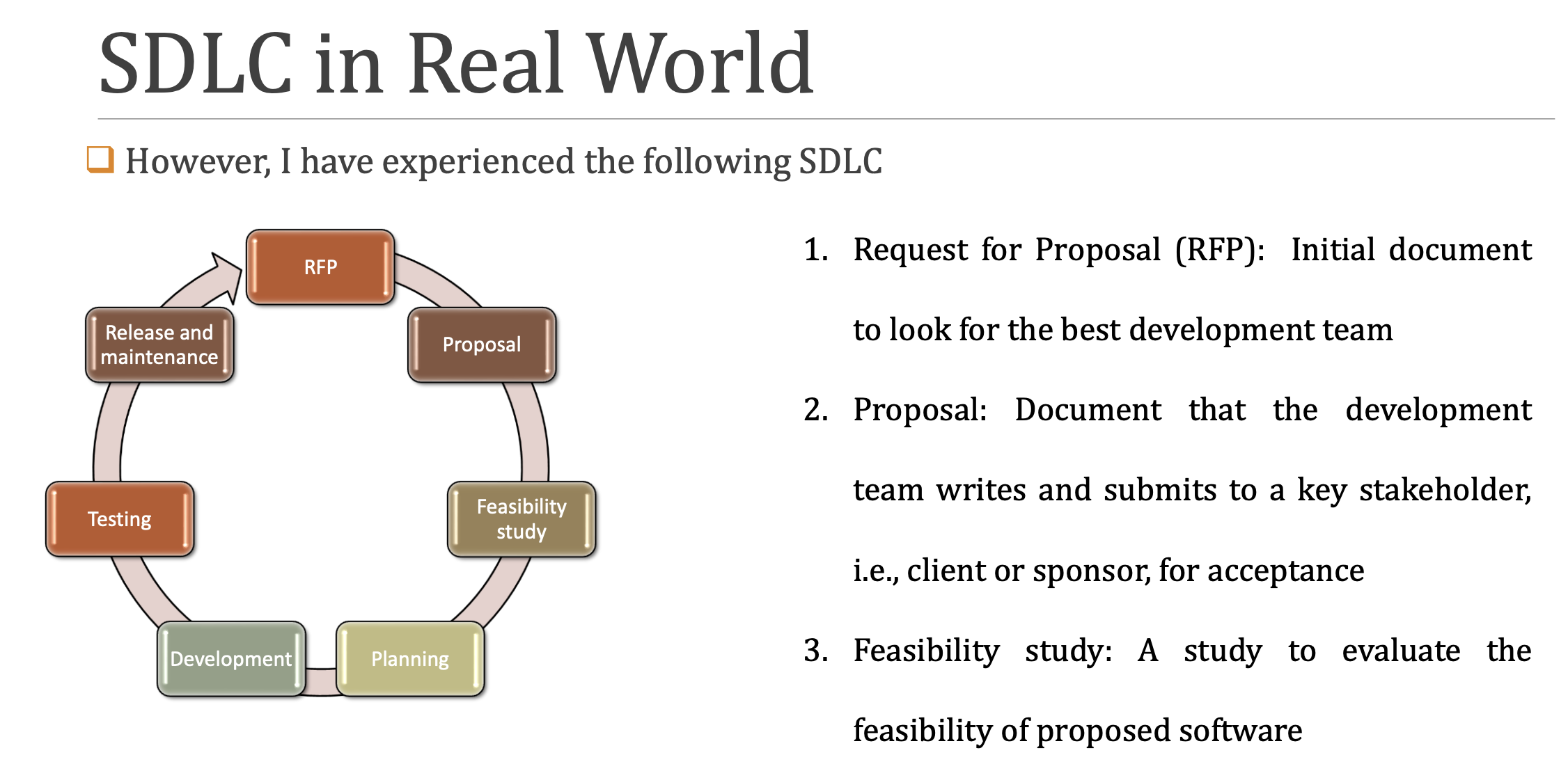 Feasibility Study & Software Development Planning