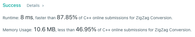 LeetCode: ZigZag Conversion