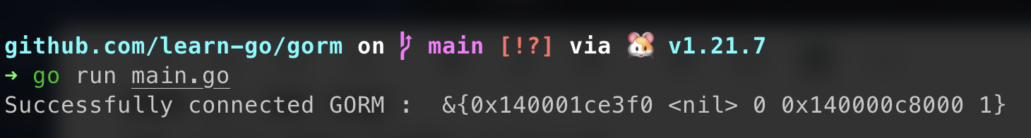 Go 와 GORM으로 DB 연결해보기