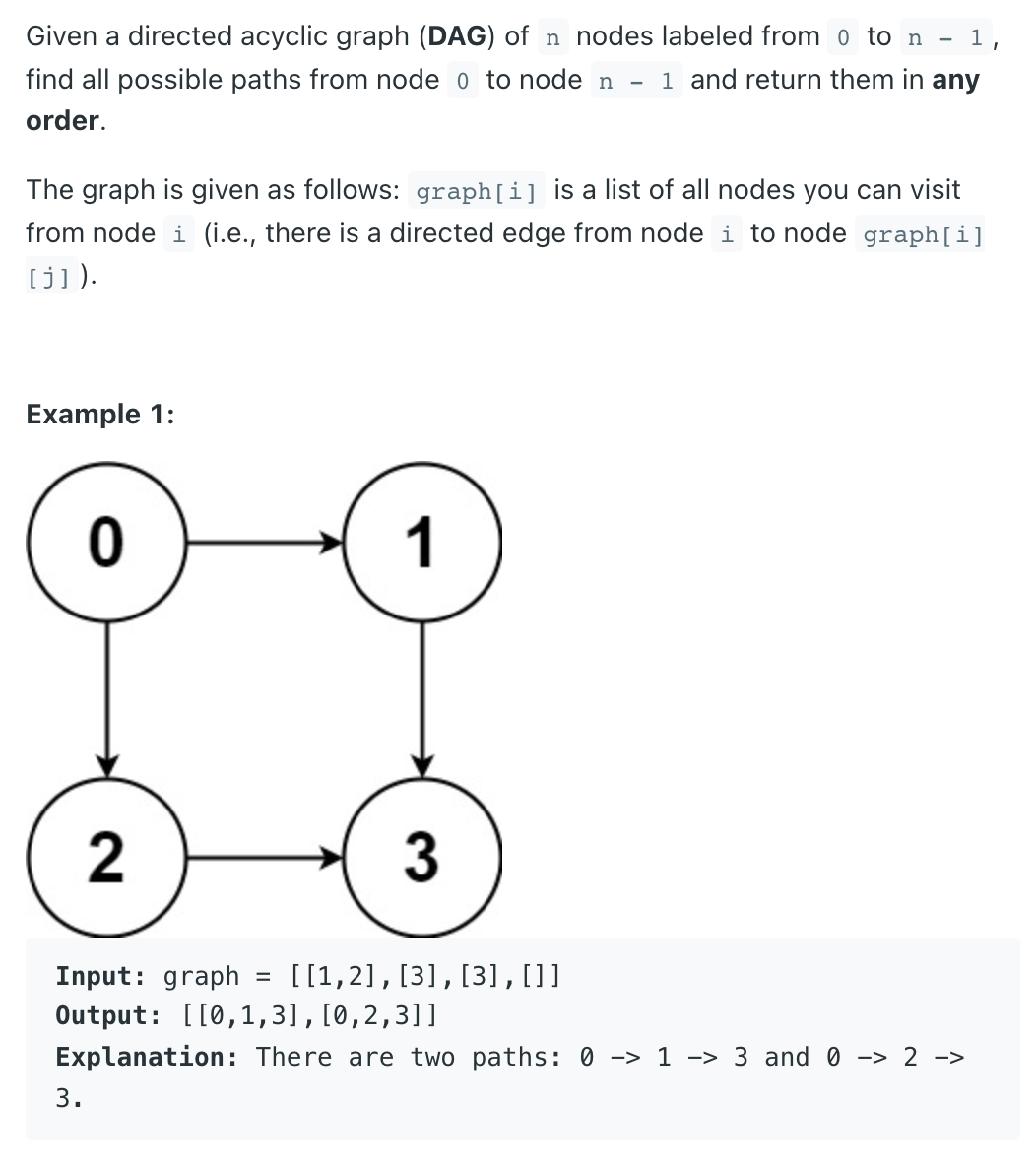 [Leetcode] 797. All Paths From Source to Target (C++)