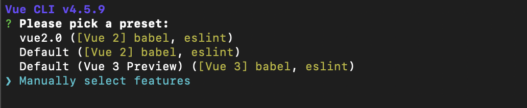 Vue CLI 초기셋팅 방법