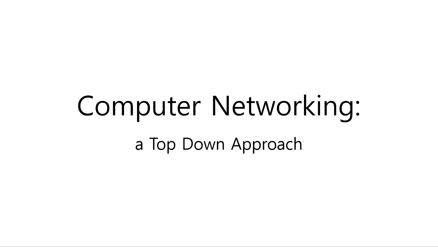 Computer Networking: a Top Down Approach - (9)