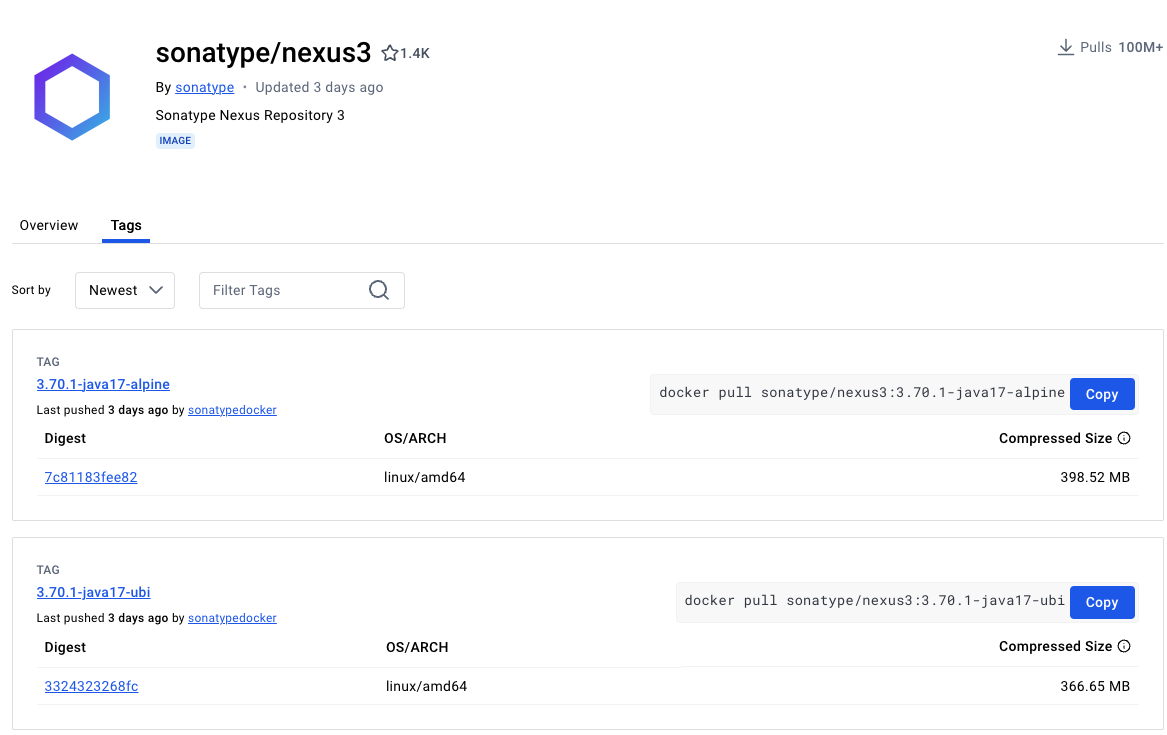Nexus 설치 - 사설 Repository