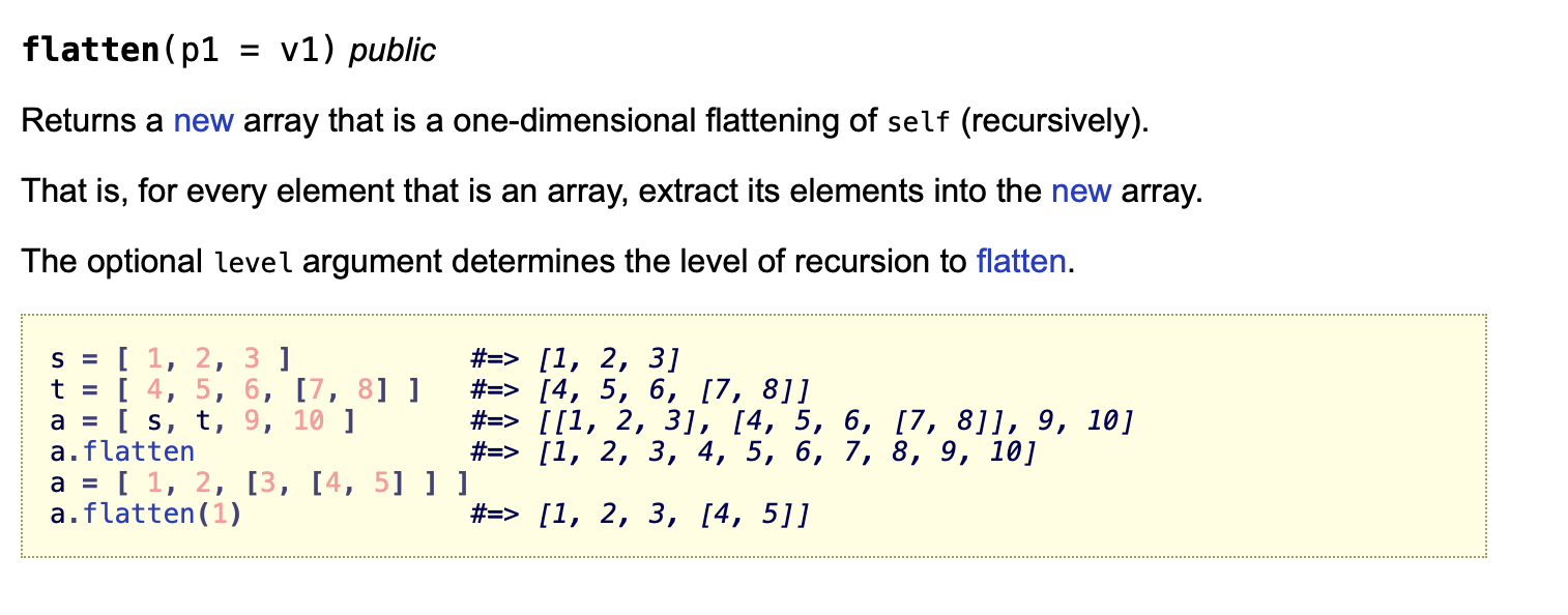 TIL - flatten() array method