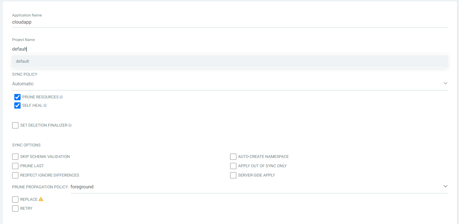쿠버네티스 cloudserver-web : Argo CD 자동화