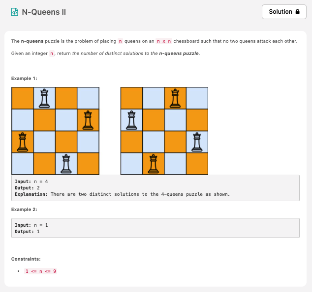 [Leet Code] N Queens II