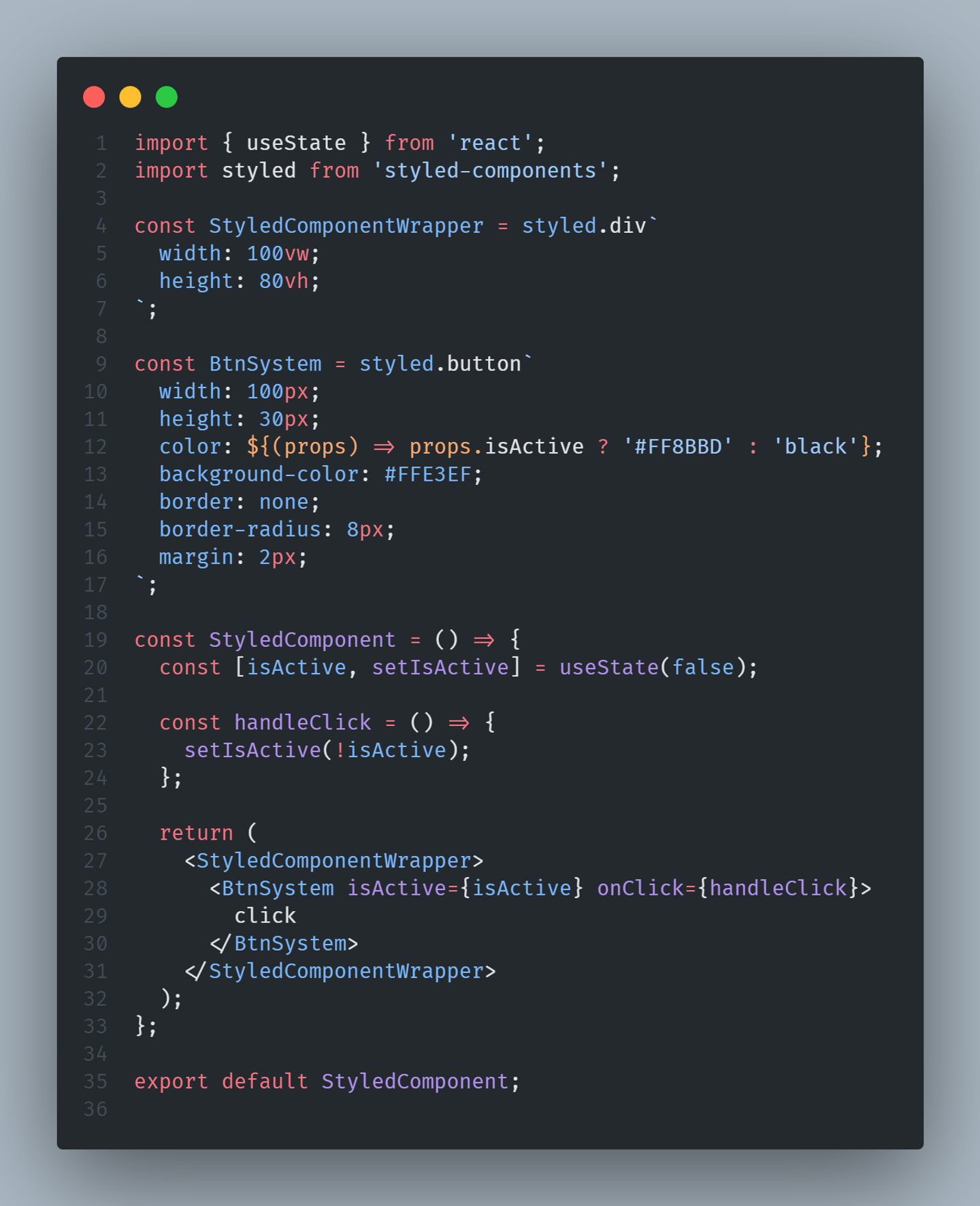 Styled-Components 속성으로 다른 UI표시하기 [TypeScript]