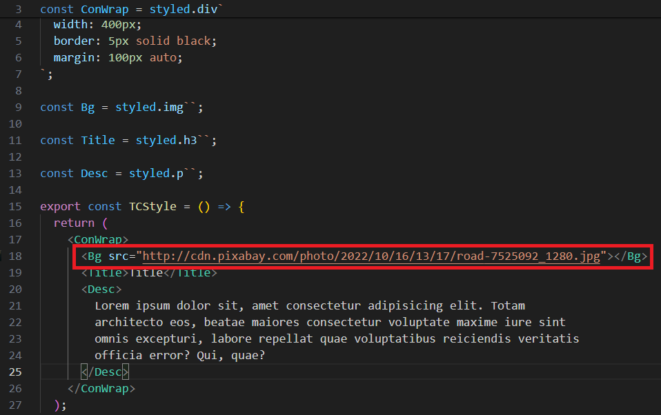 [React] Styled component 이미지 처리(map함수 사용)