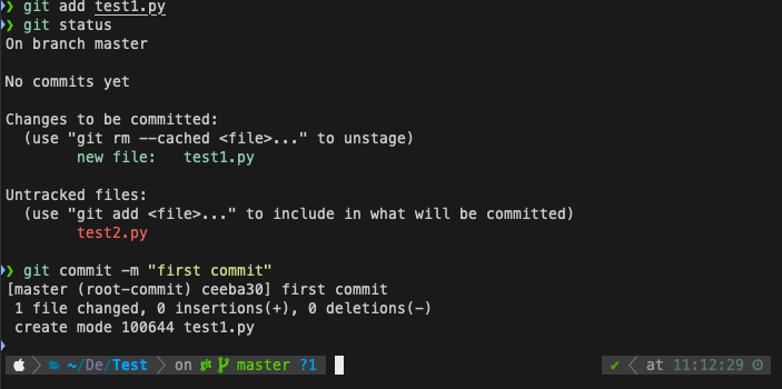 Git 기초 (init, add, commit)