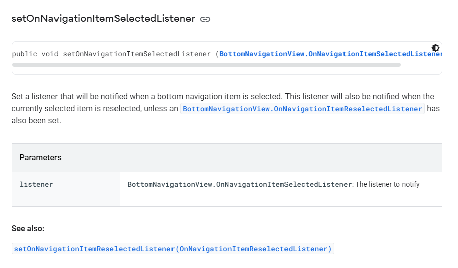 [Android] BottomNavigationView setOnNavigationItemSelectedListener is deprecated.
