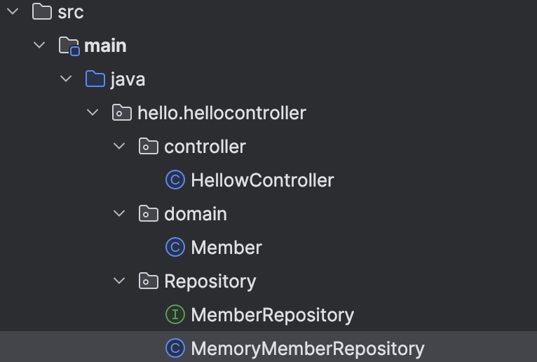 회원 도메인과 리포지토리 만들기
