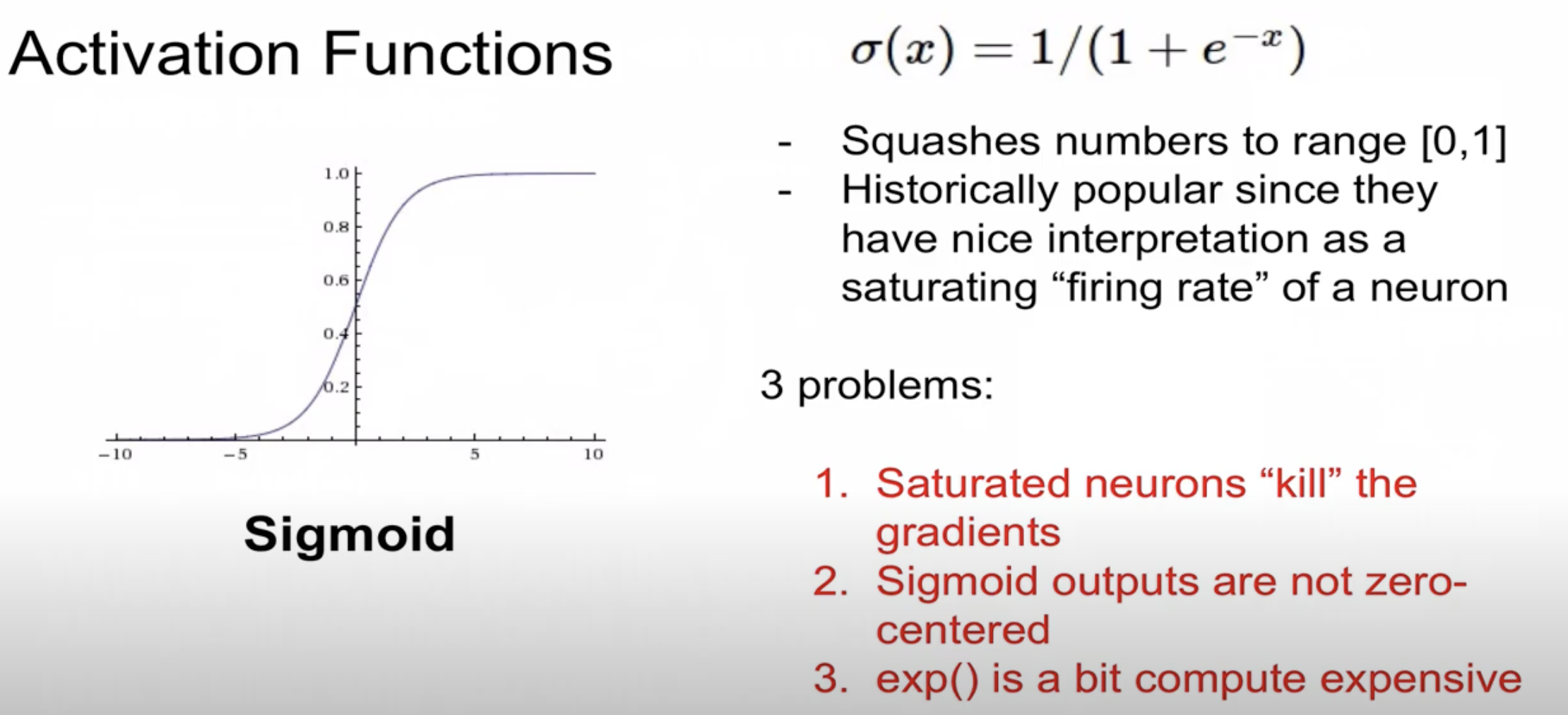 Lecture 4. Training NN part 1