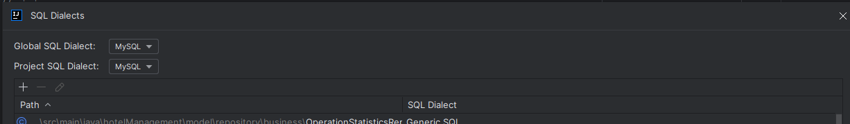 [IntelliJ] SQL Dialect 설정