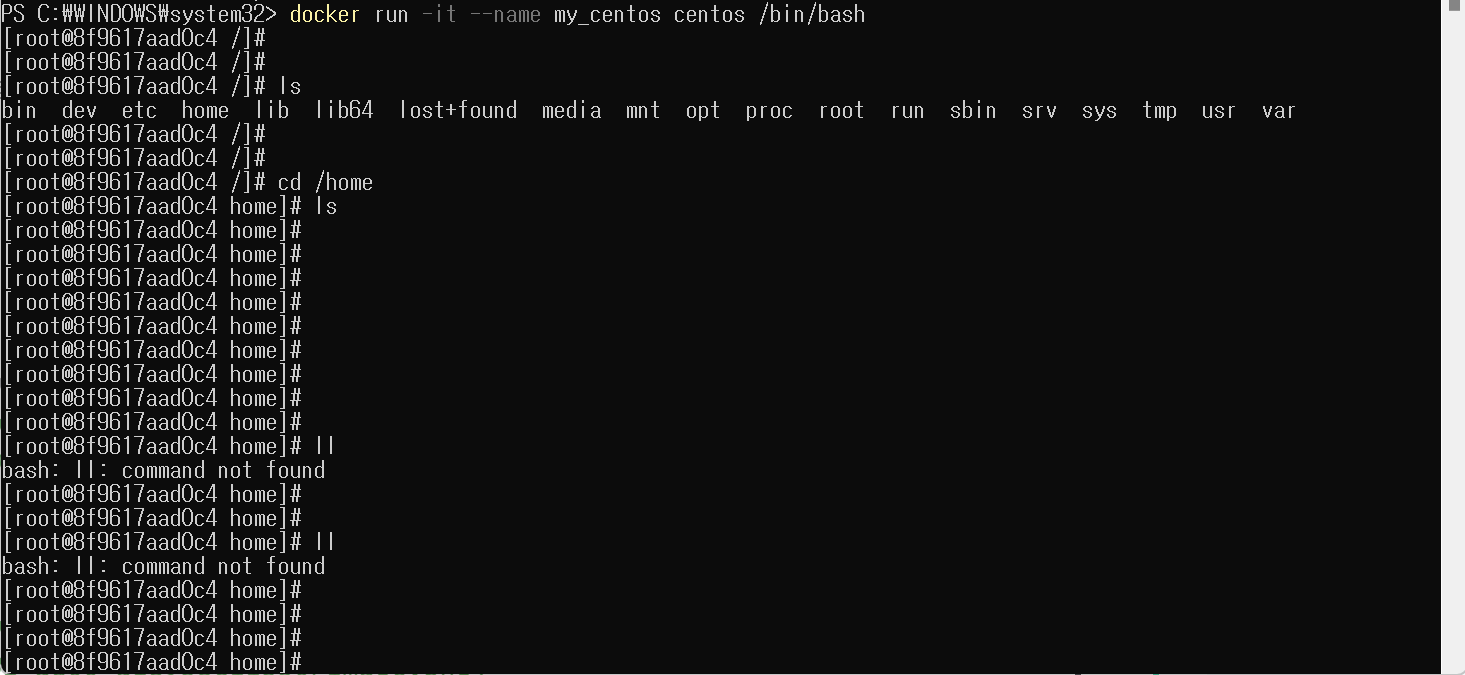 Docker Centos 설치 1280