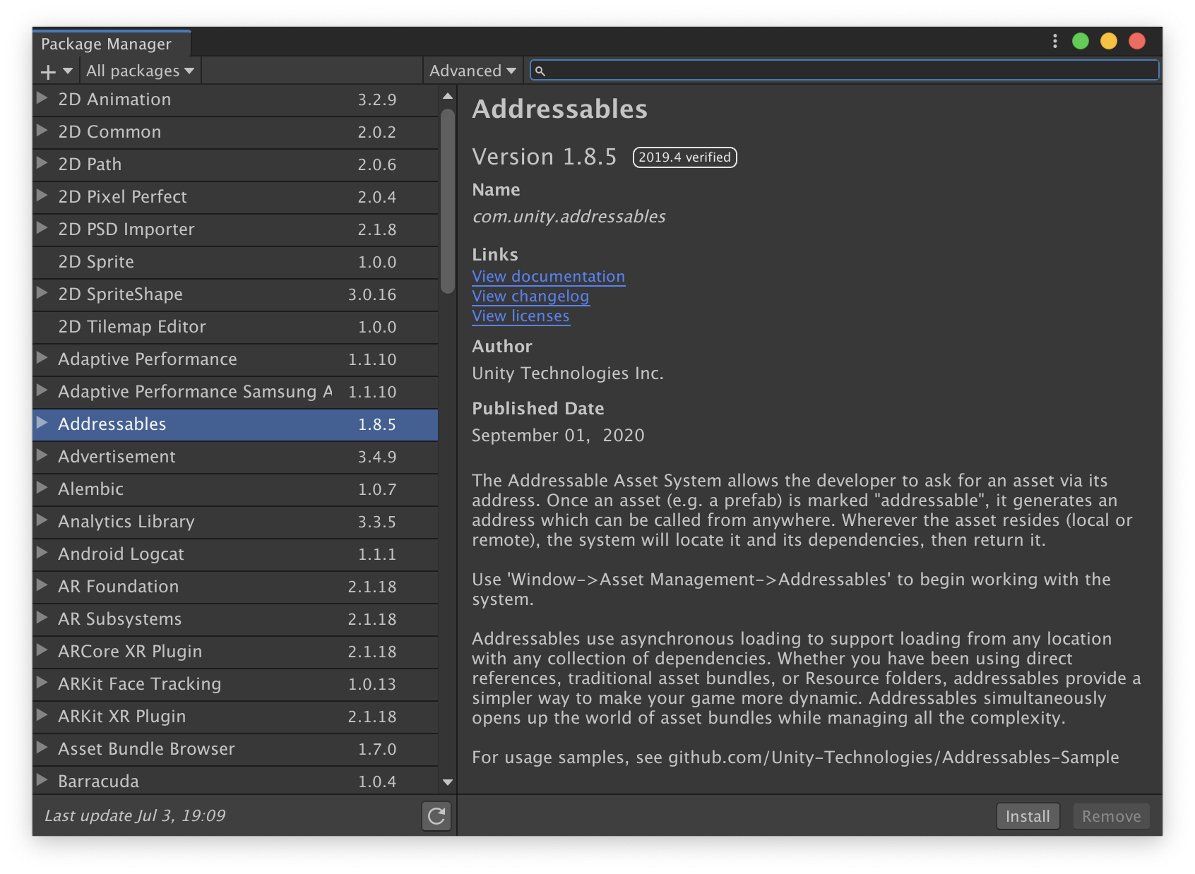 Unity - 어드레서블(Addressable) (1)
