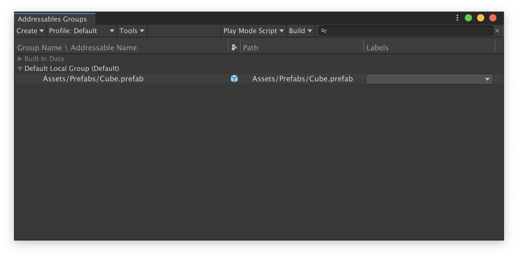 Unity - 어드레서블(Addressable) (1)
