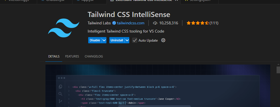 [트러블 슈팅]Tailwind CSS IntelliSense 활성화 / 작동안됨 / 화면표시 안됨