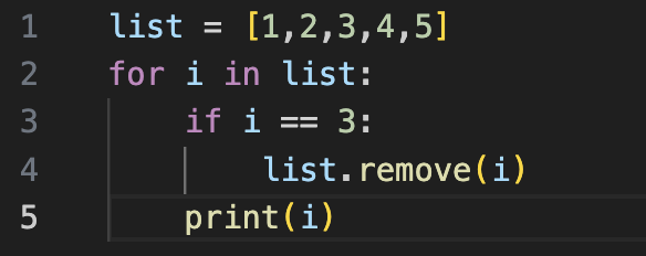 Python List Iteration에 대한 사실