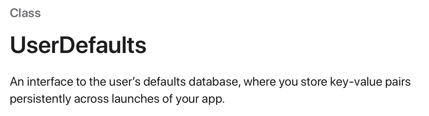UserDefaults 와 CoreData