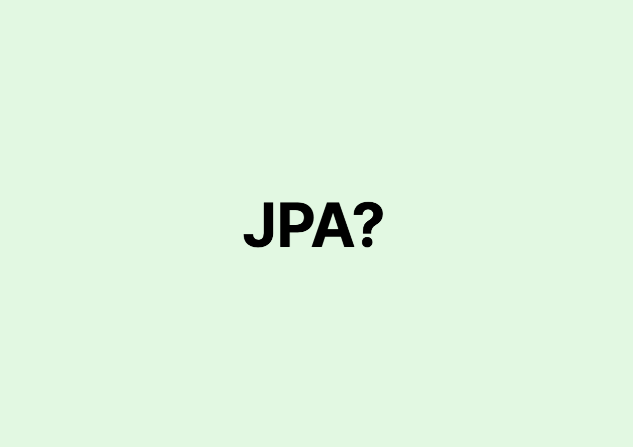 JPA란?