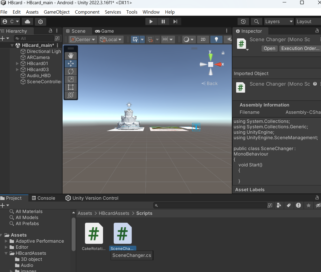 [vuforia] unity ar 프로젝트(2) - Scene 씬 이동 & Canvas 캔버스