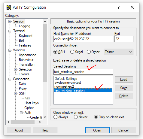 puTTY로 EC2 인스턴스 접속하기