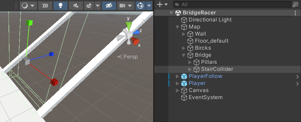 [Unity Bridge Racer] 다리 쌓기