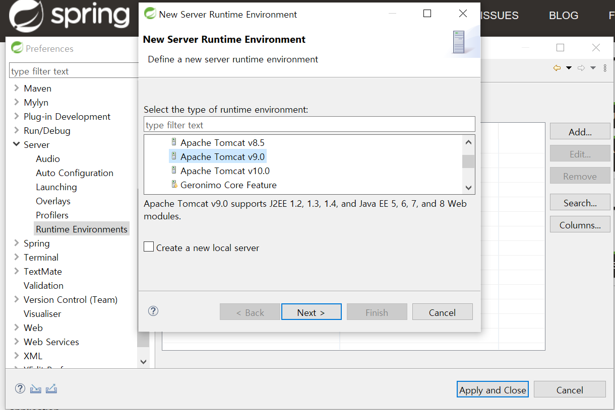 [Spring] spring, tomcat 연동