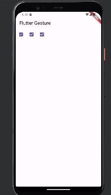 Flutter Gesture