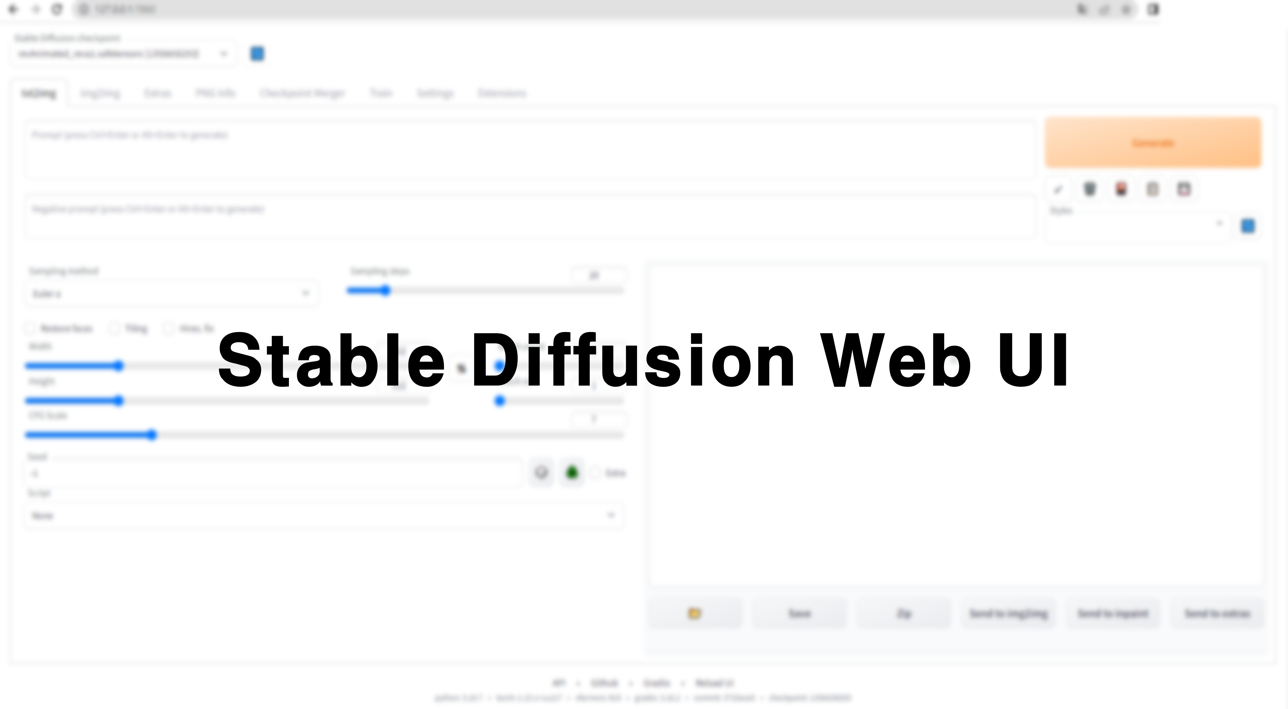 Windows에서 StableDiffusion Web UI로 사용하기