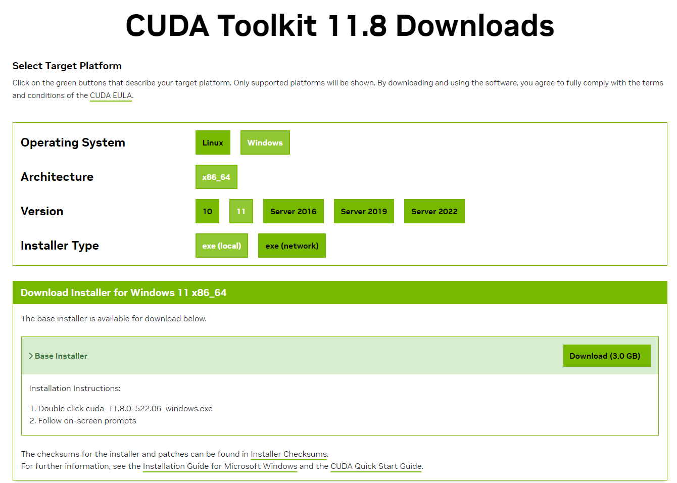 Pytorch 설치 CUDA setting