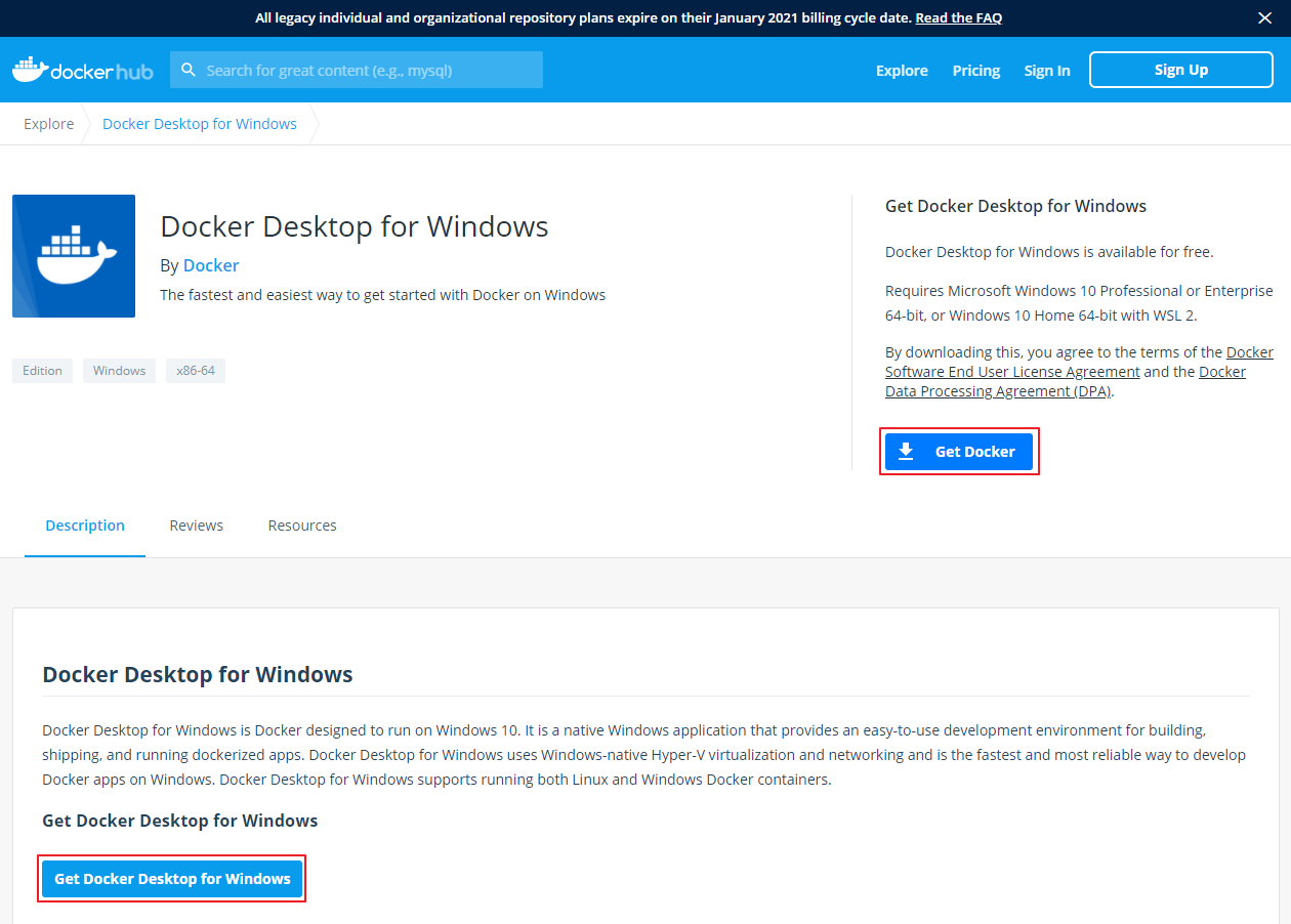 Docker X Windows : (1) Windows 10에서 Docker 설치하기