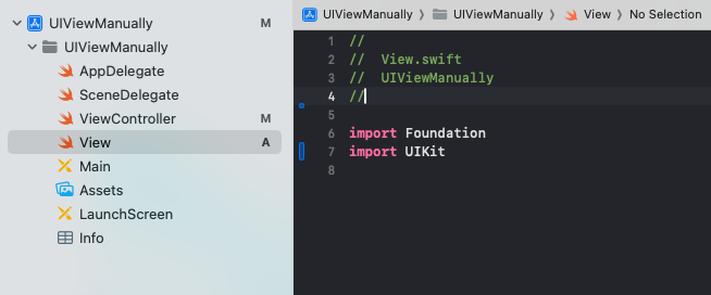 iOS/Swift 코드로 UIView 만들기