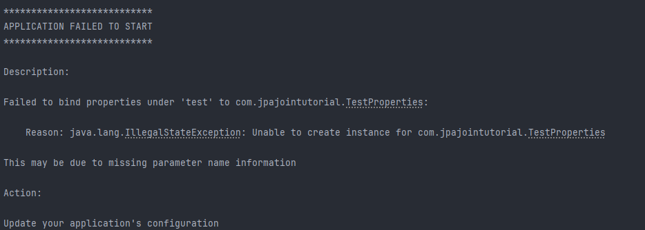 [spring] Configurationproperties 서버 실행 오류
